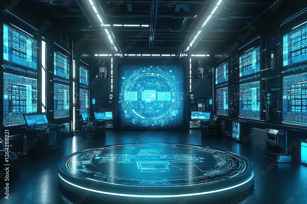 Logistics hub optimized with AI-driven smart tracking, enhancing ...