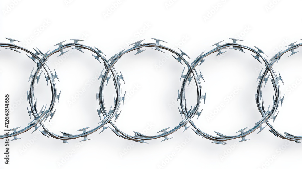 Metal fence mesh, pattern of steel wire grid isolated on white ...