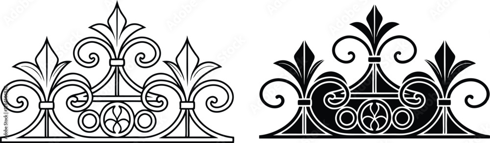 Ornamental Corner Designs Flourishes, Scrolls, and Greek Key Patterns ...
