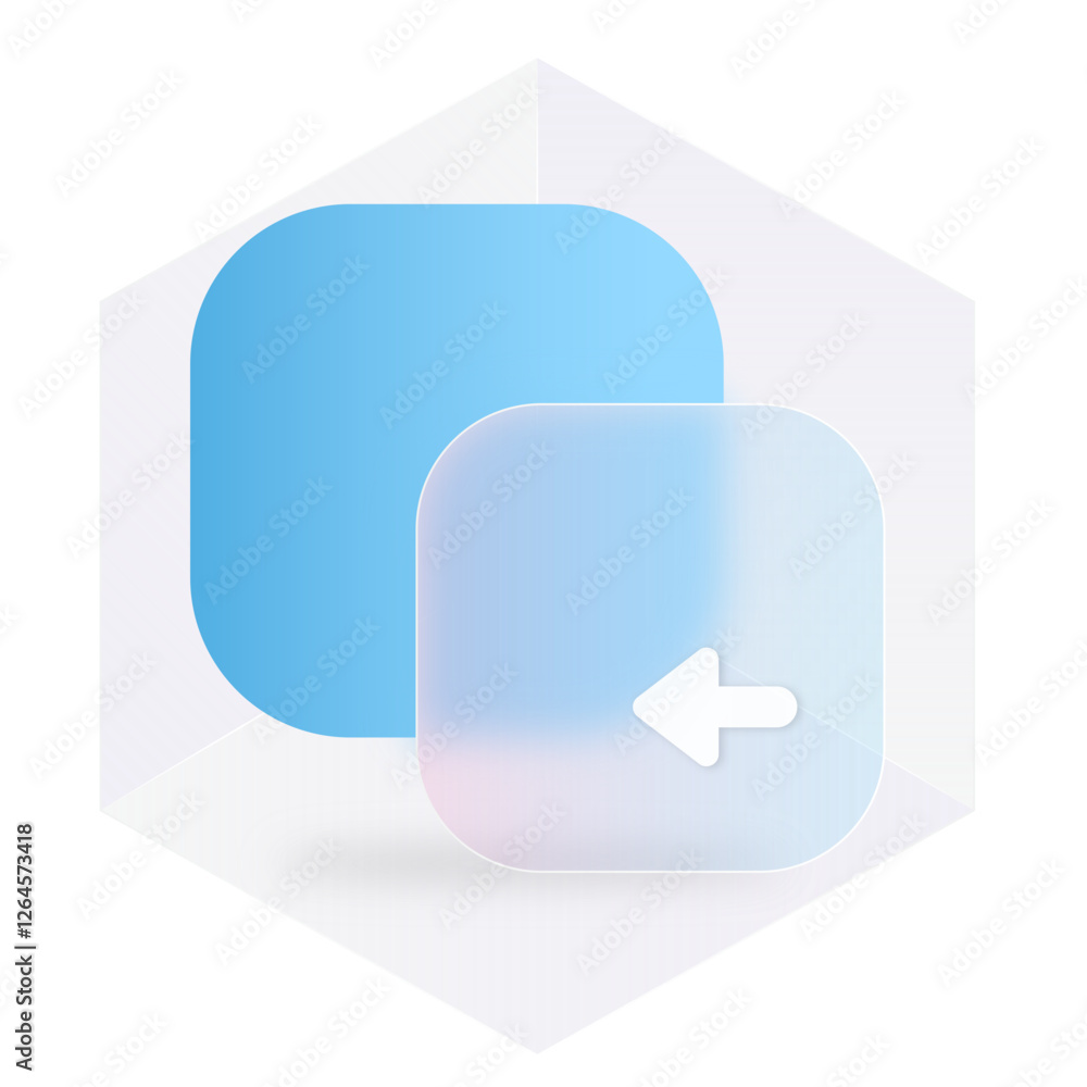 Arrow Cursor Box 3D Glassmorphism UI Icon Sign and Symbol Design Illustrator Png Svg Stock ...