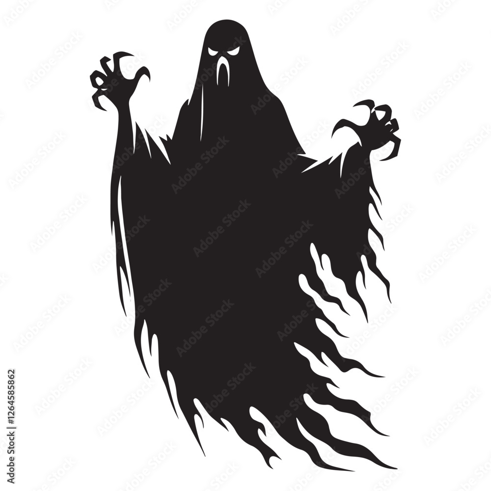 Eerie Ghost silhouette perfect for haunted and scary artwork - Ghost ...