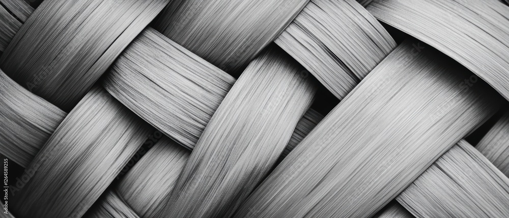 Woven Texture Background in Black and White, Abstract Weave Pattern for ...