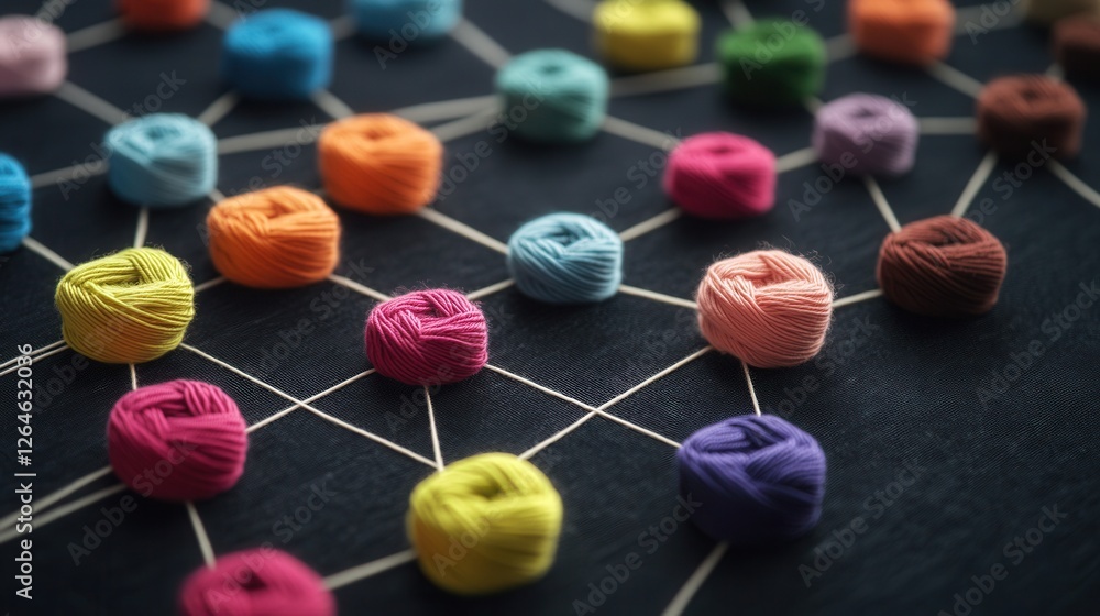 Yarn Flowchart for Business Operations, an intricate visual guide ...
