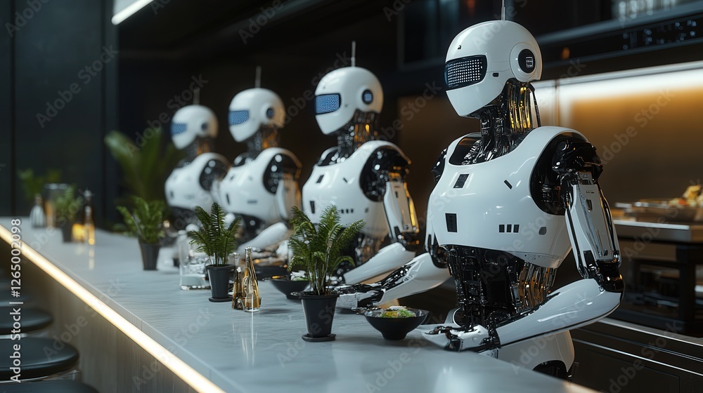 fully automated robotic restaurant with AI-powered chefs and waiters ...