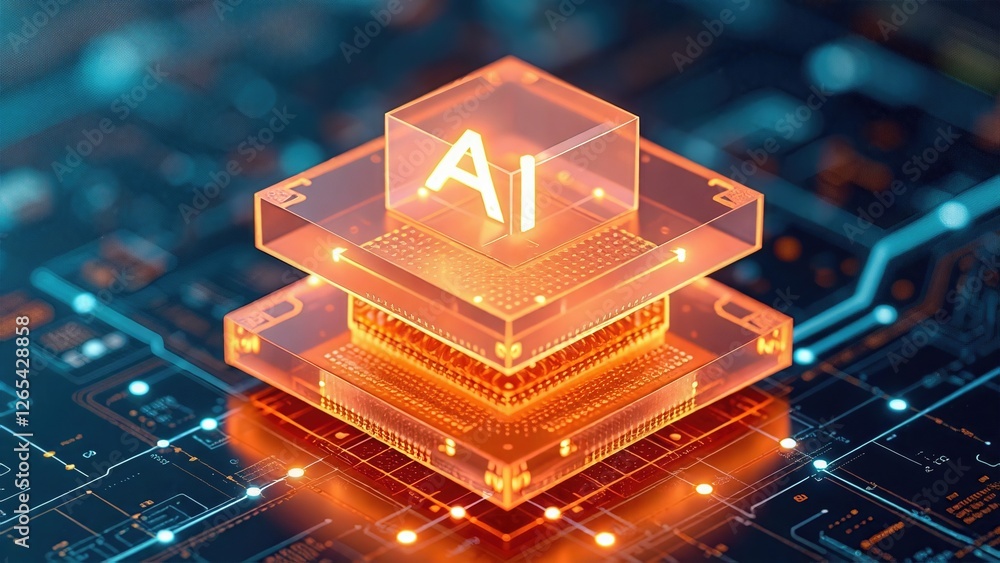 Photo Stock dvanced Artificial Intelligence Neural Network Architecture ...