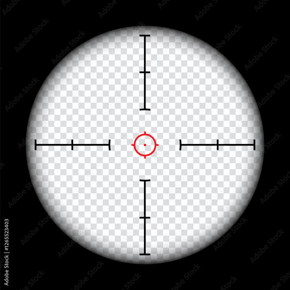 Stock-Vektorgrafik „Realistic sniper scope crosshairs view. sniper ...