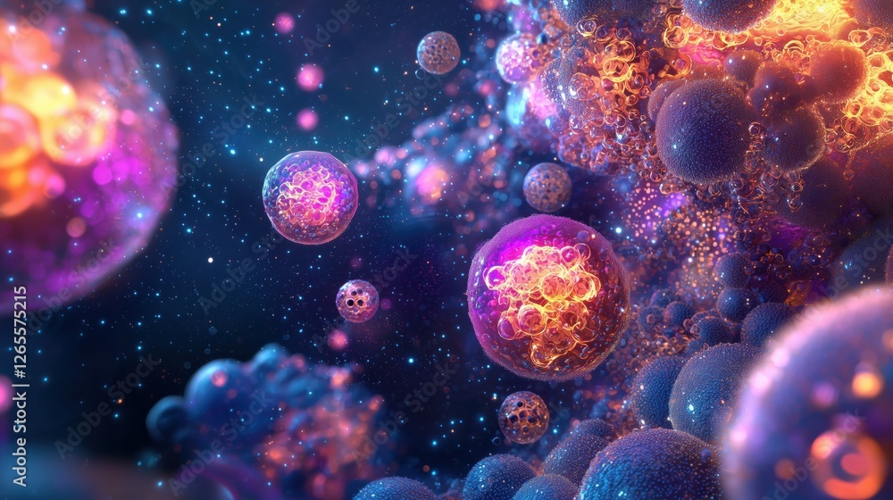 Artificial Cells Engineered for Autonomous Division and Evolution Stock ...