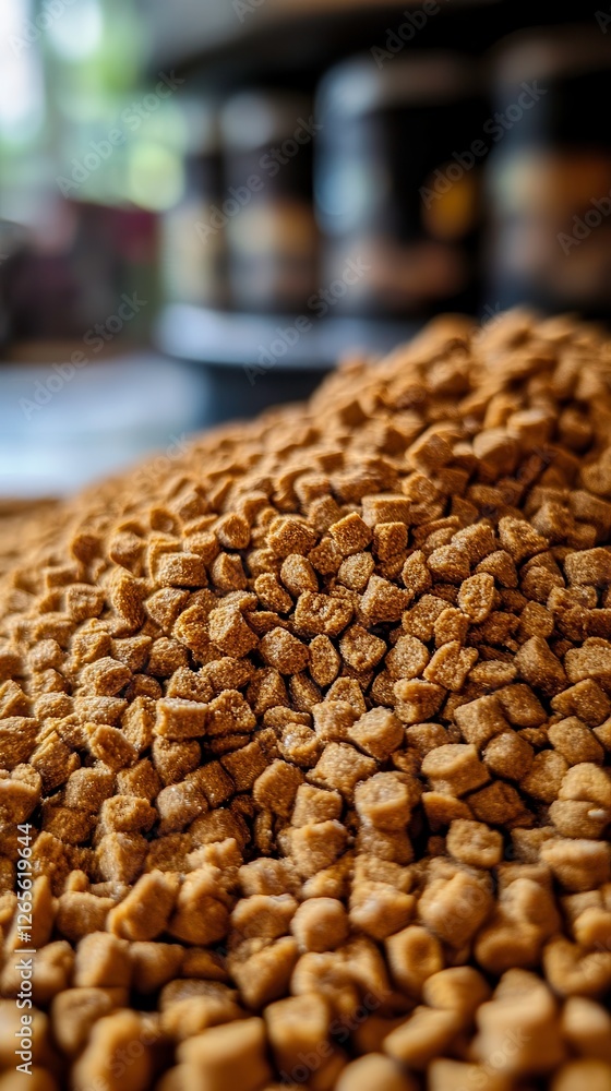Cat Litter Pile With Textured Granules Captured in a Close-Up View ...