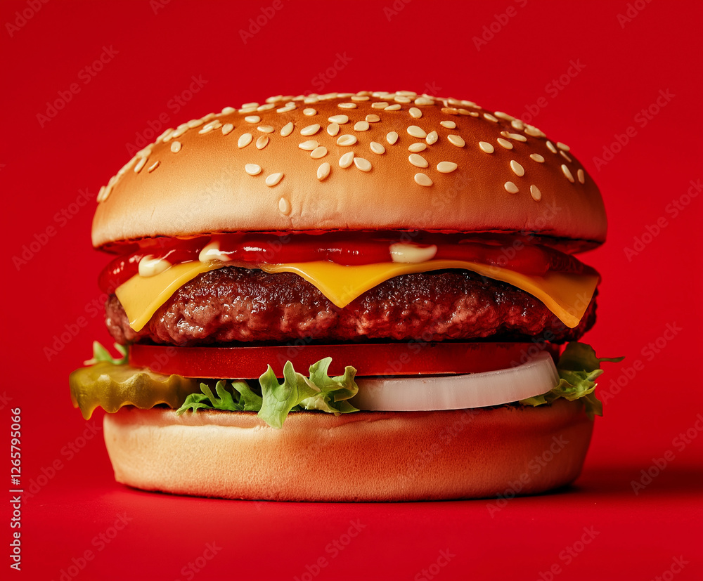 Foto de Stock Front view of a perfectly assembled, realistic big ...