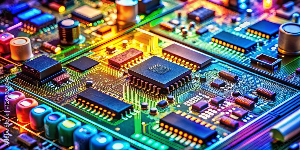 Precision Electronic Circuit Board Design: Detailed Layout Plan with ...