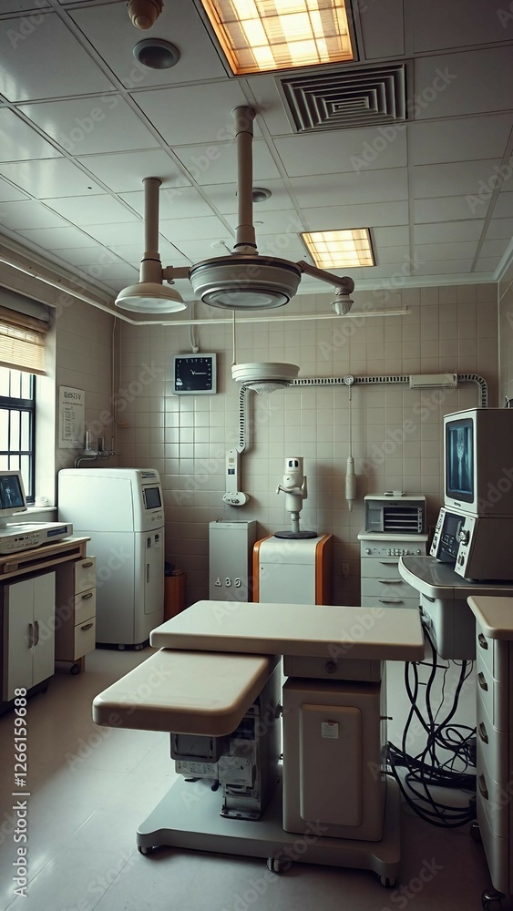Vintage Radiology Room with Early 1920s X-Ray Machines and Equipment ...