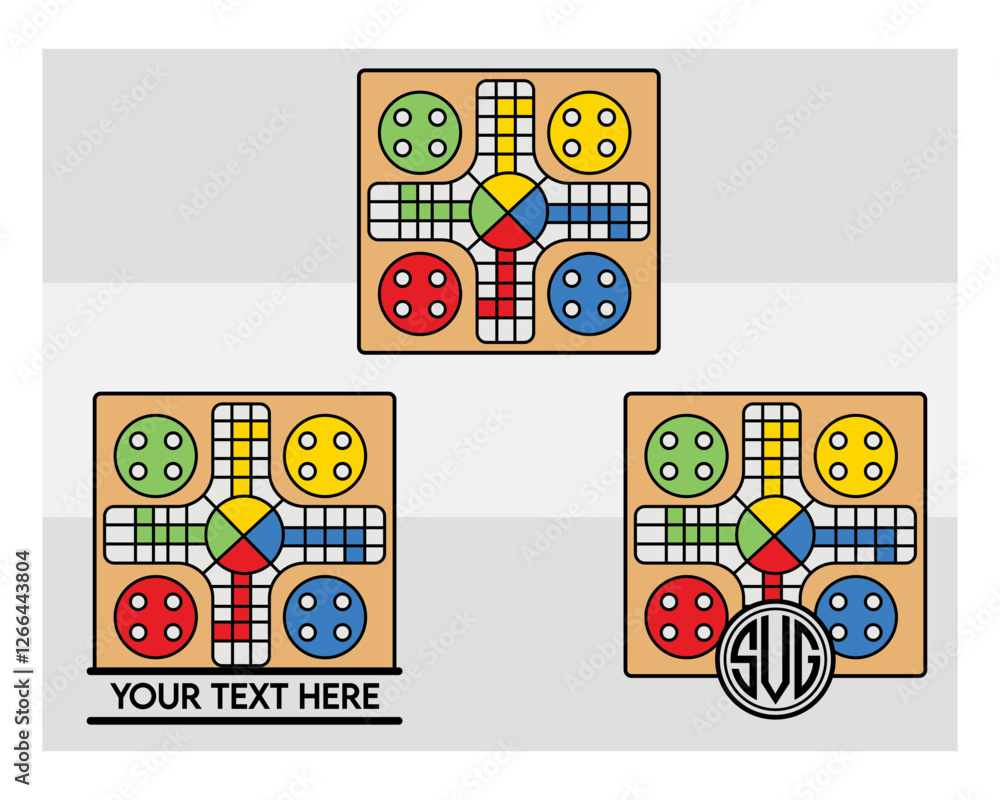 Ludo Board Outline SVG Silhouette, Ludo Clipart, Sports Svg, Ludo Svg ...