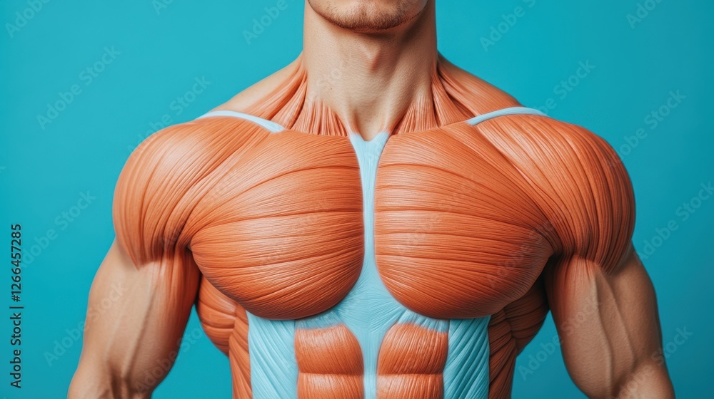 Artistic Graphic of Abdominal Muscle Layers for Professional Fitness ...