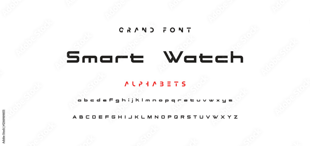 Abstract Fashion font alphabet. Minimal modern urban fonts for logo ...