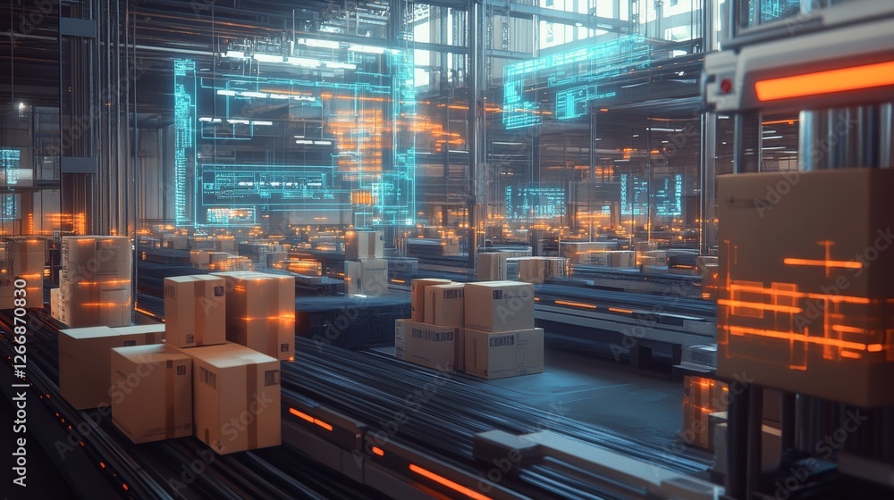 Smart warehouse management system using augmented reality technology to identify package picking ...