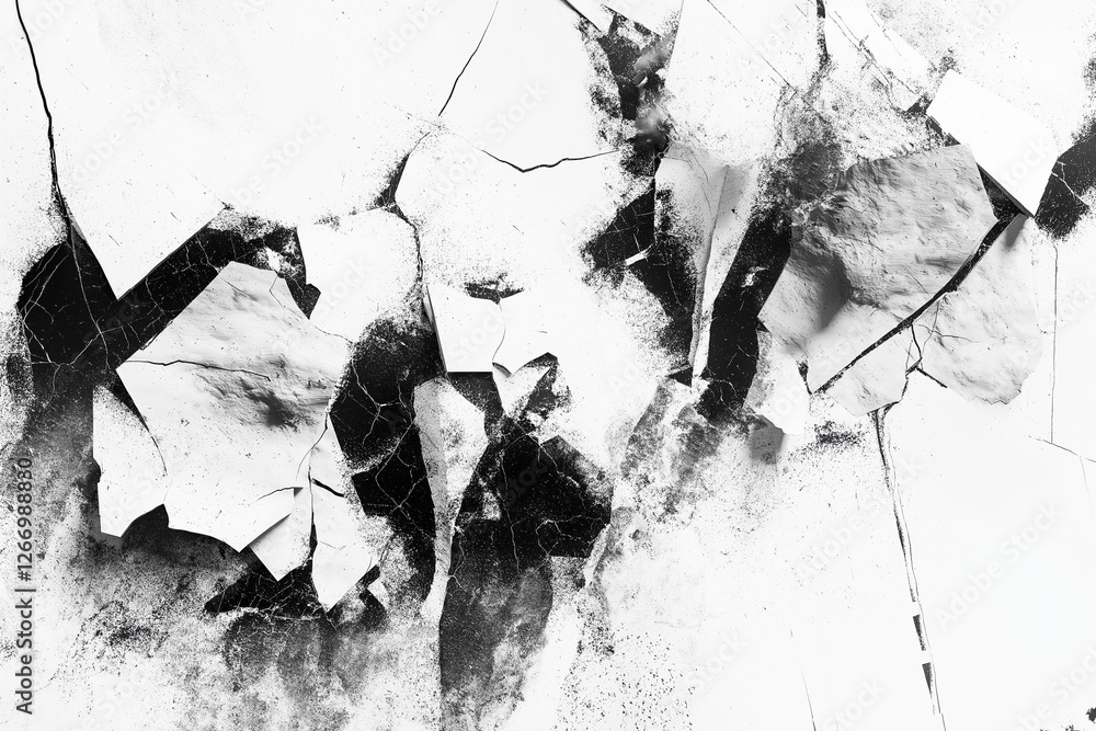 Abstract futuristic cyberpunk displacement map for 3d rendering. Random ...