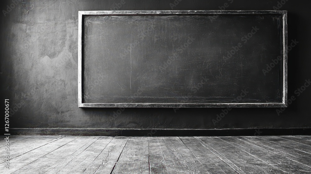 Chalkboard with faint outline and cl standard classroom educational ...