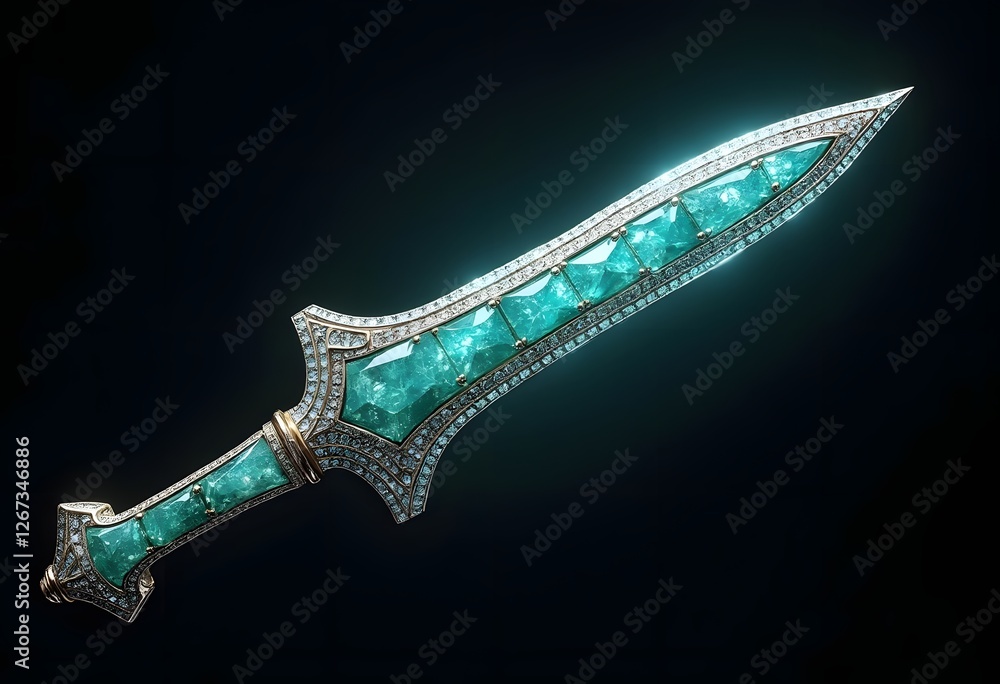 souvenir collectible silver gold dagger cutlass with scabbard, with ...