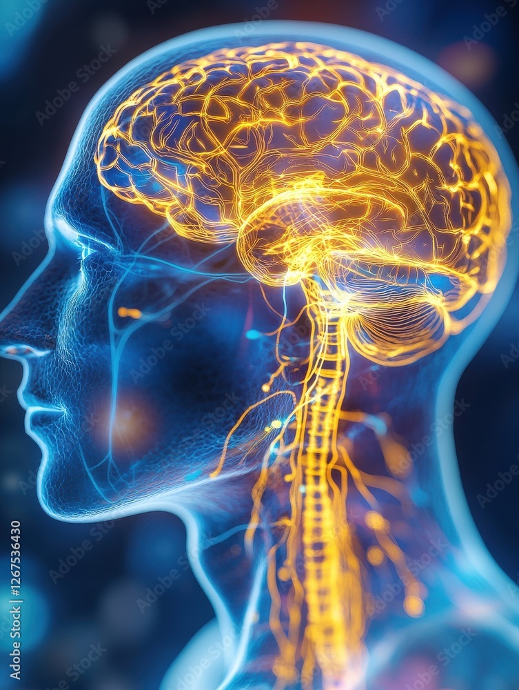 Ilustración de Stock Vagus Nerve Stimulation - An illustrated medical ...