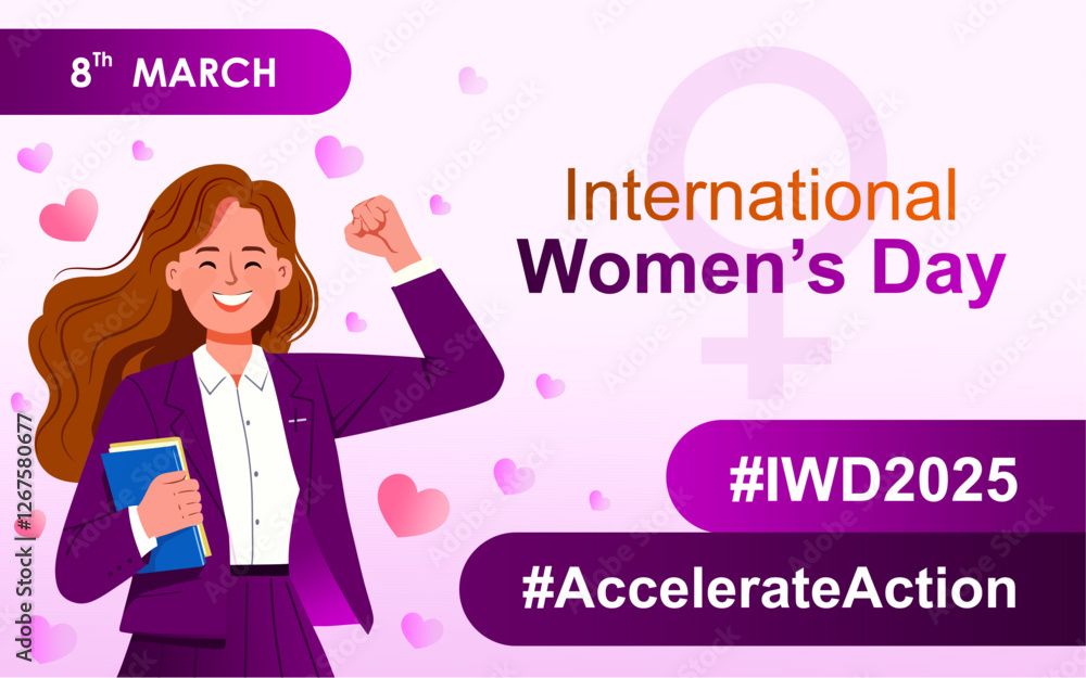 Accelerate Action Campaign Pose - International Women's Day 2025. A ...