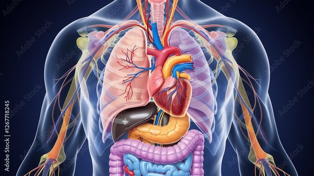 A 3D rendering of a highly detailed, scientifically accurate and ...