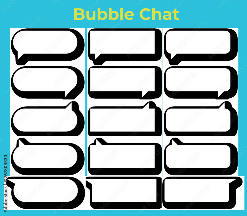 Bubble Chat Pack for dialog comic story Stock Vector | Adobe Stock