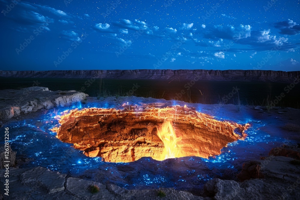 Exploring the mysterious burning gas crater of darvaza, turkmenistan ...