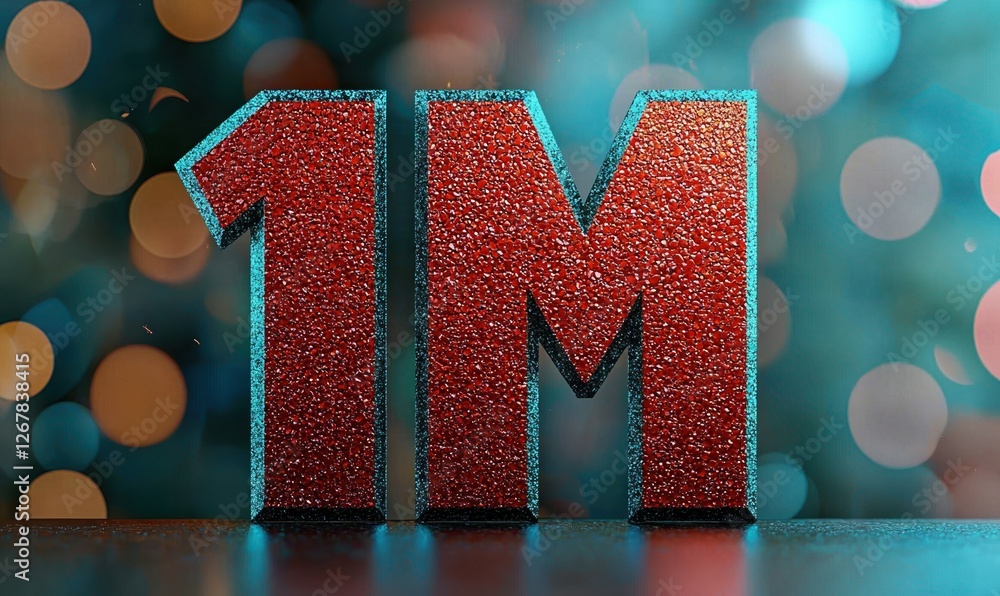 Celebrating a milestone of 1 million followers on social media platform ...