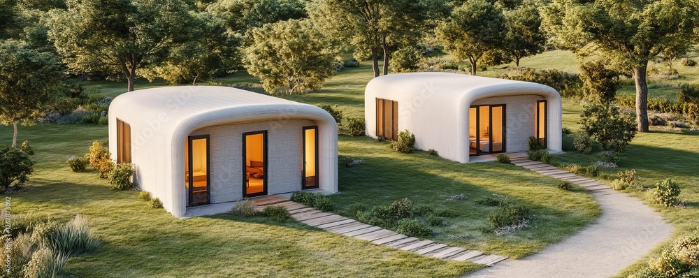 3D-printed biodegradable houses made from recycled materials ...