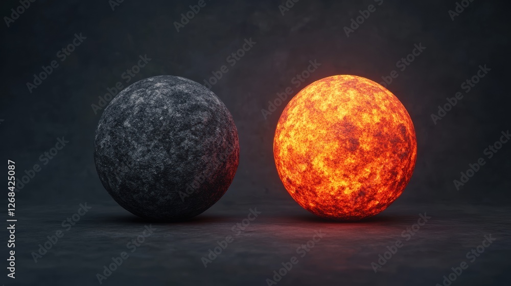 Inner Core and Outer Core Comparison with High Fidelity Visuals Stock ...