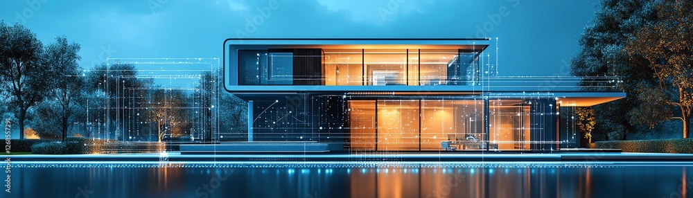 AIcontrolled smart house construction with IoT technology, system ...