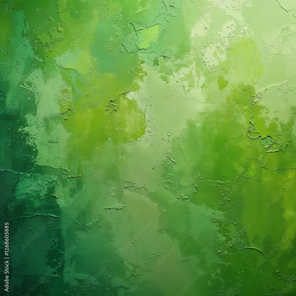 abstract, textured background featuring a vibrant green color palette ...