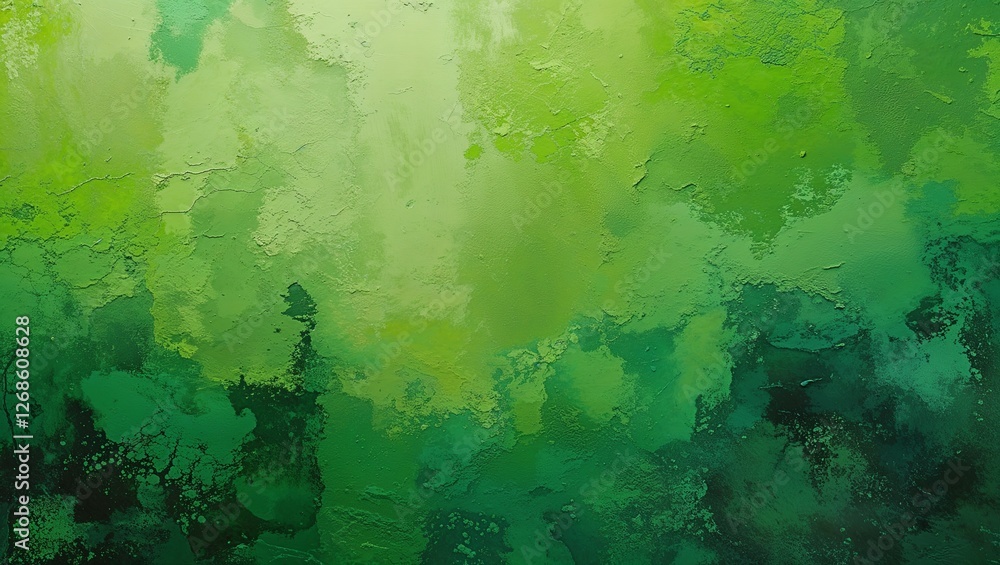 abstract, textured background featuring a vibrant green color palette ...