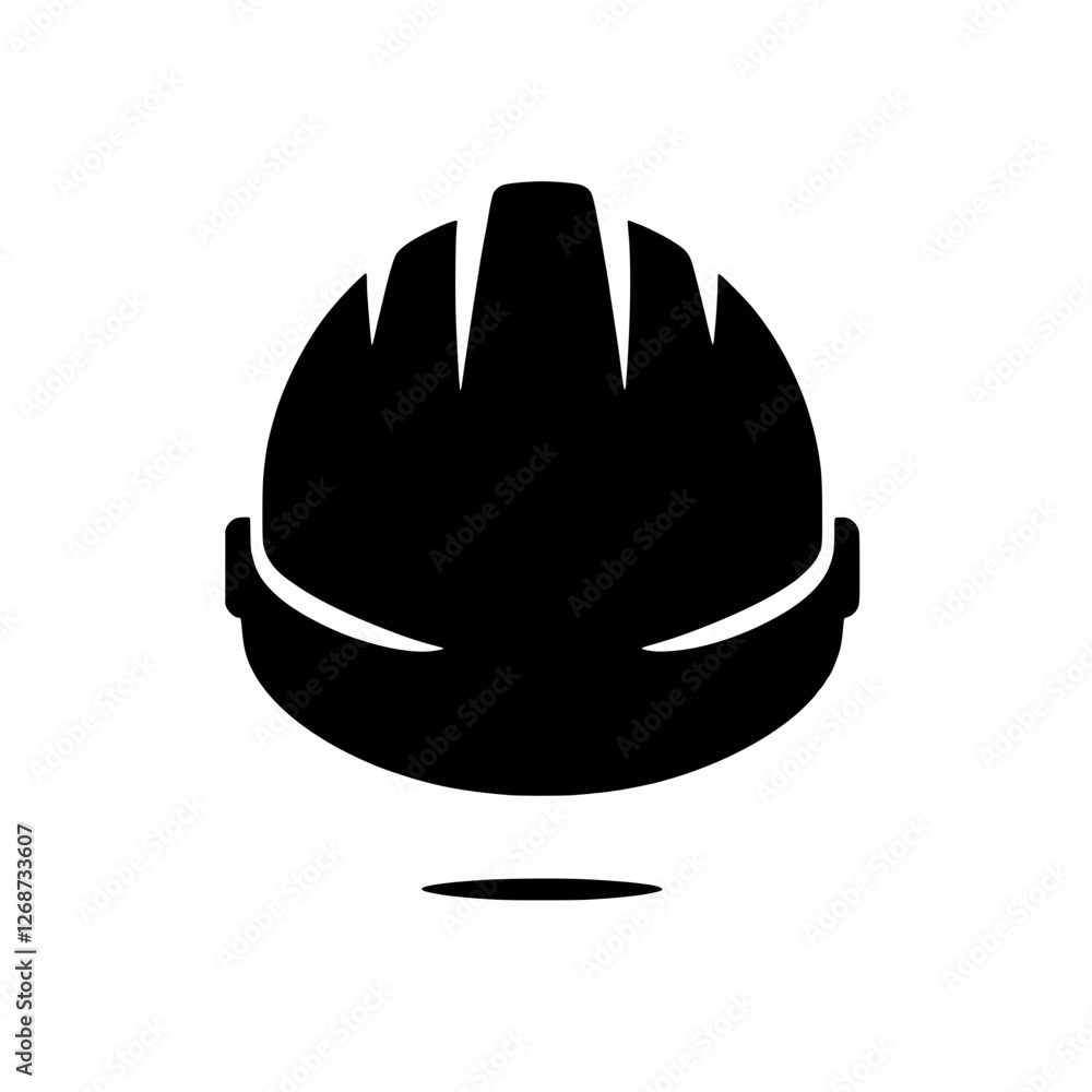 Construction Hard Hat Icon: A simple yet impactful icon, depicting a ...