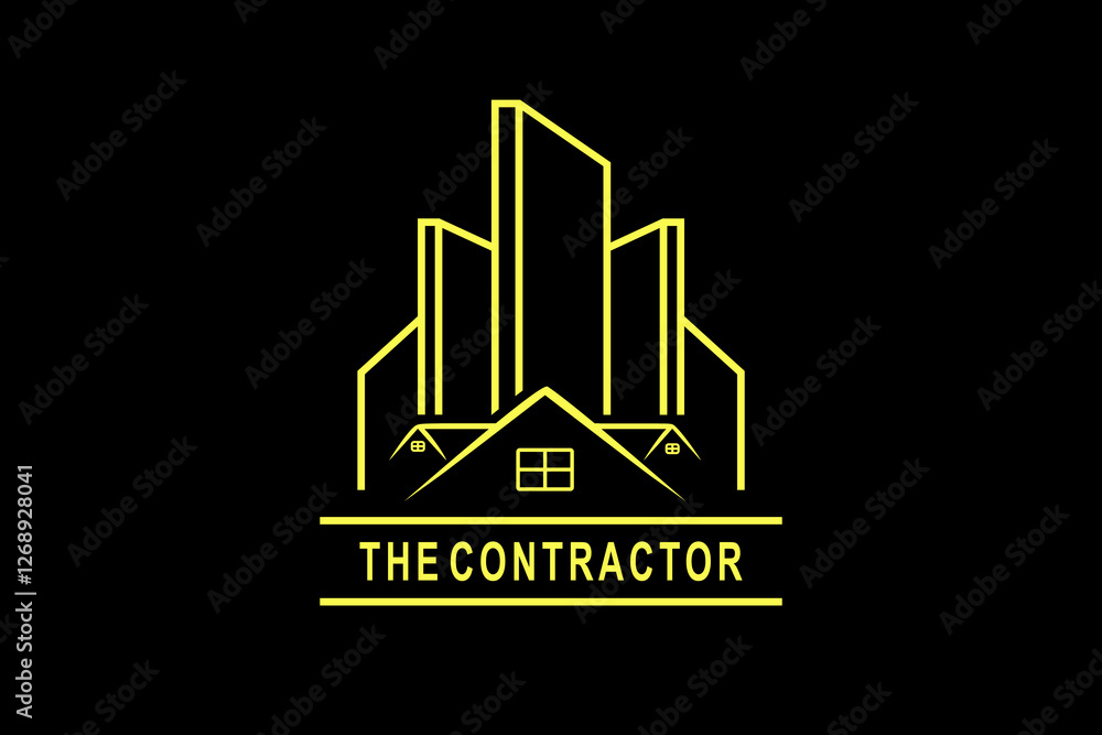 yellow building logo vector image suitable for logo design for ...