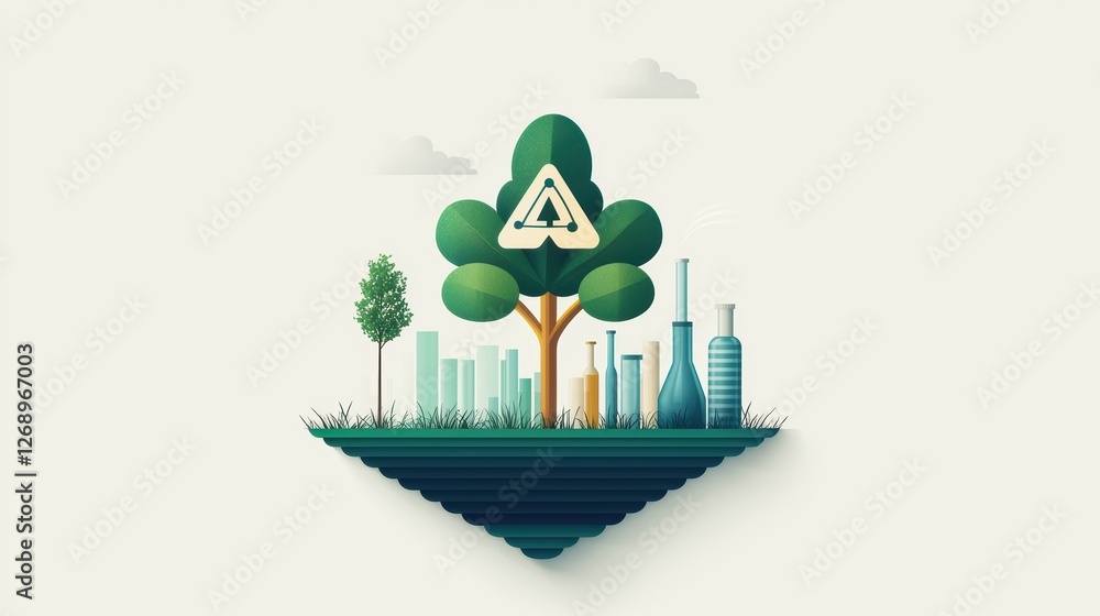 An infographic illustrating the principles of green chemistry ...