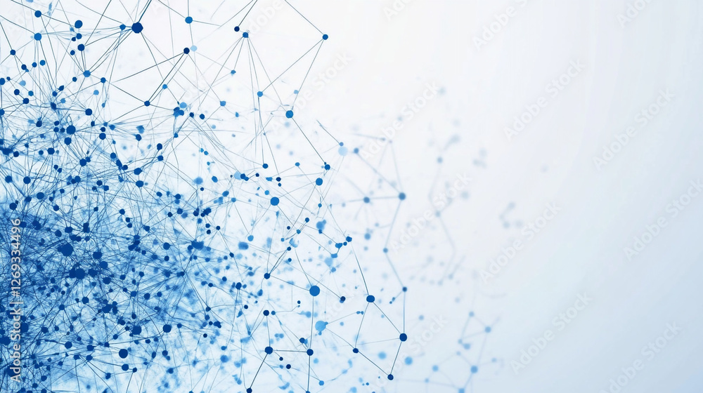 graphic of interconnected nodes forming an abstract representation of ...