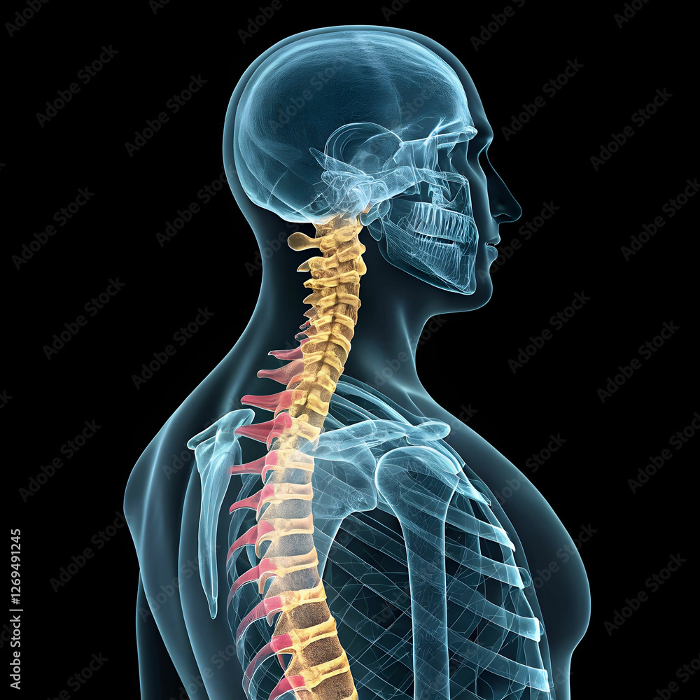 X-rays of human body parts provide detailed images for diagnosing ...