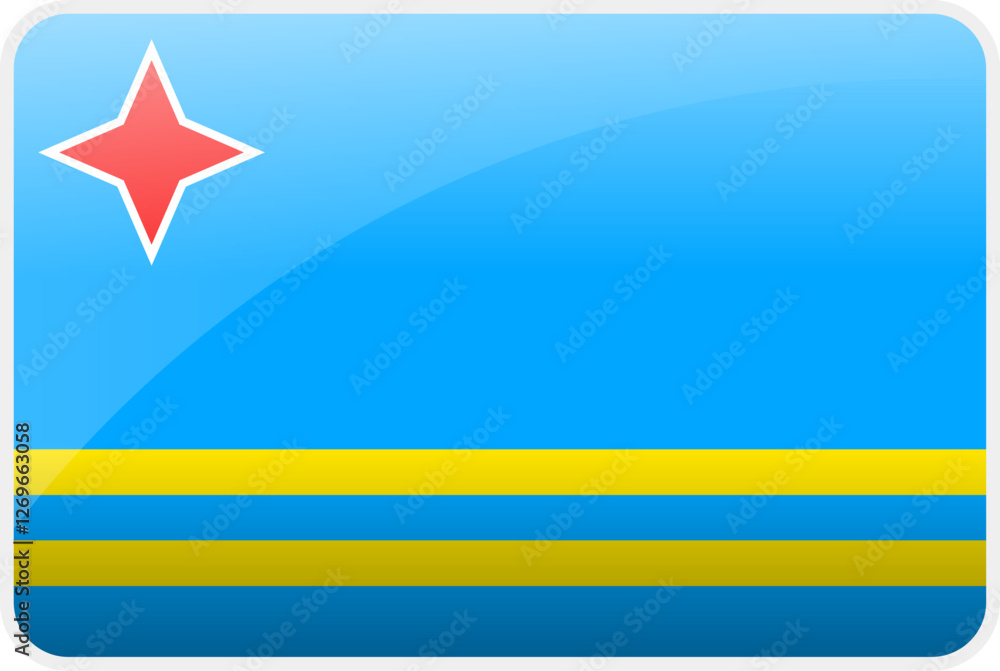 flag.Flag Icon of Aruba Country,National Vector Flag Iconic Symbol and ...
