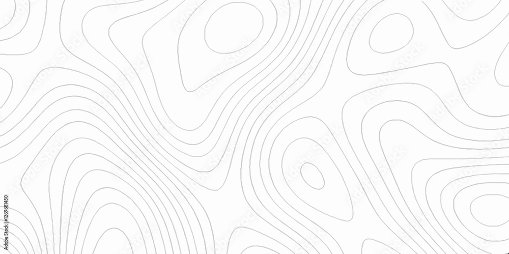 Abstract topographic contours map with geometric curved lines and ...
