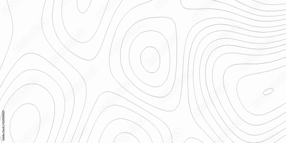 Abstract topographic contours map with geometric curved lines and ...