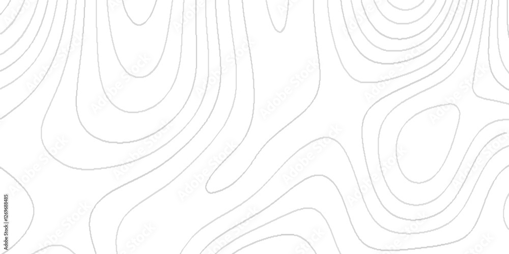 Abstract topographic contours map with geometric curved lines and ...