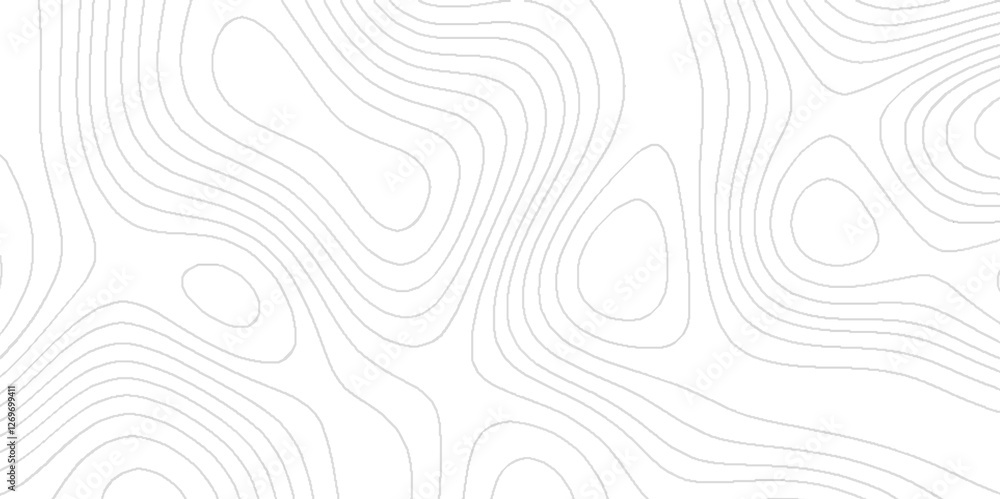 Abstract topographic contours map with geometric curved lines and ...