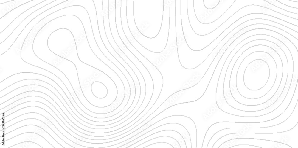Abstract topographic contours map with geometric curved lines and ...