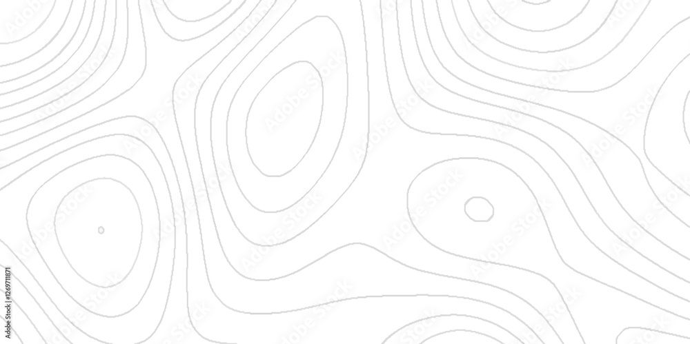 Abstract topographic contours map with geometric curved lines and ...