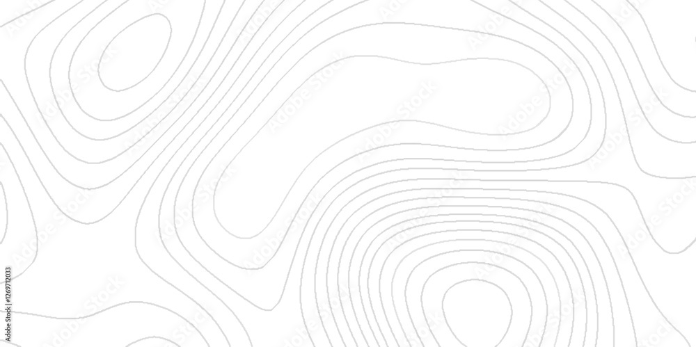 Abstract topographic contours map with geometric curved lines and ...