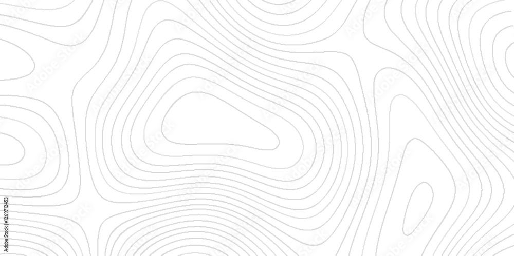 Abstract topographic contours map with geometric curved lines and ...