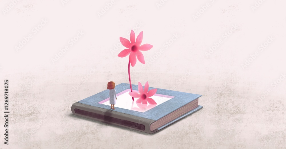 Education, book, reading, imagination, dream of children and back to ...