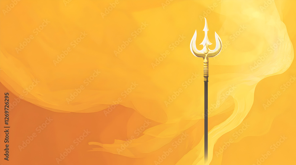 Happy maha Shivratri with trisulam, a Hindu festival celebrated of lord ...
