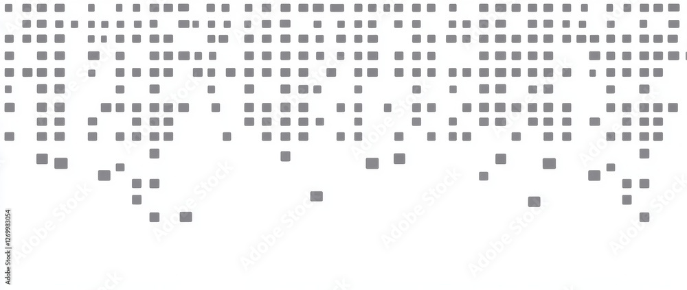 A set of pixelated gradients. Collection of dither elements. Dissolving halftone squares and ...